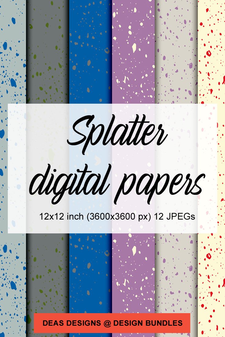 Splatter digital papers