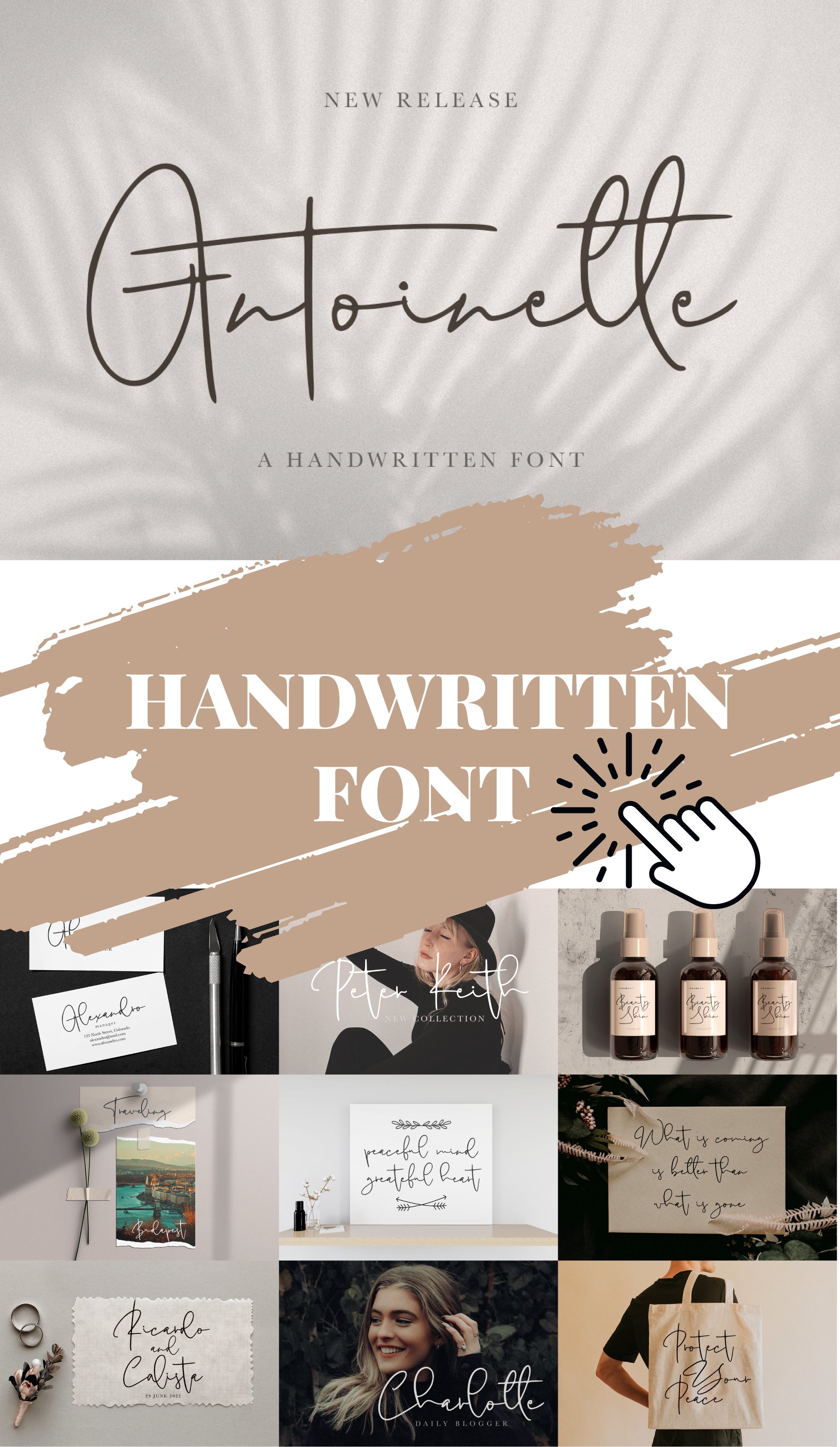 Antoinette - a Handwritten Font