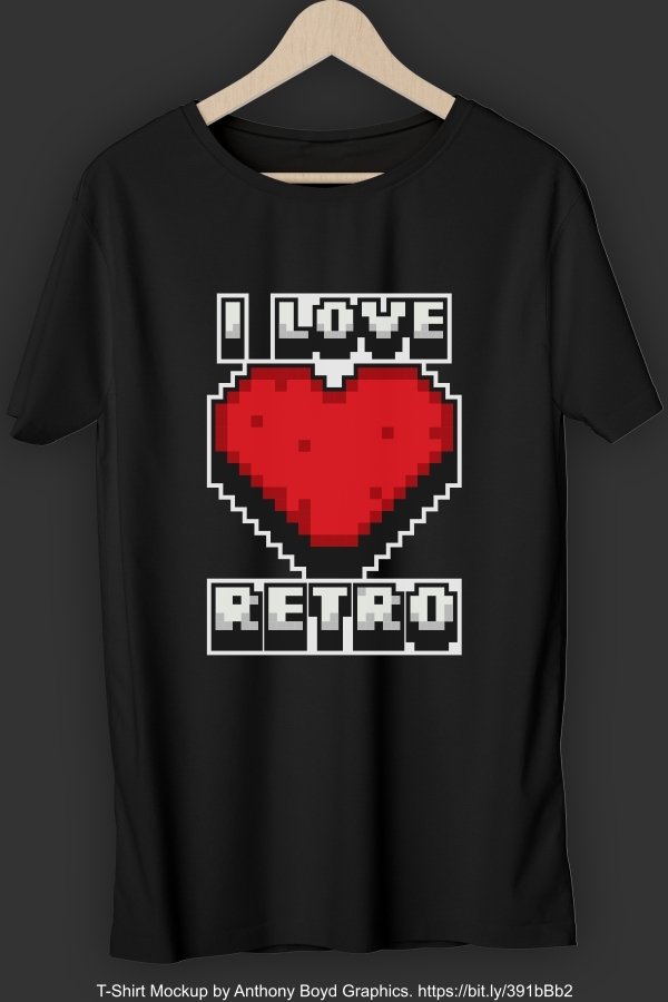 I Love Retro T-Shirt Design | SVG PNG EPS AI CDR