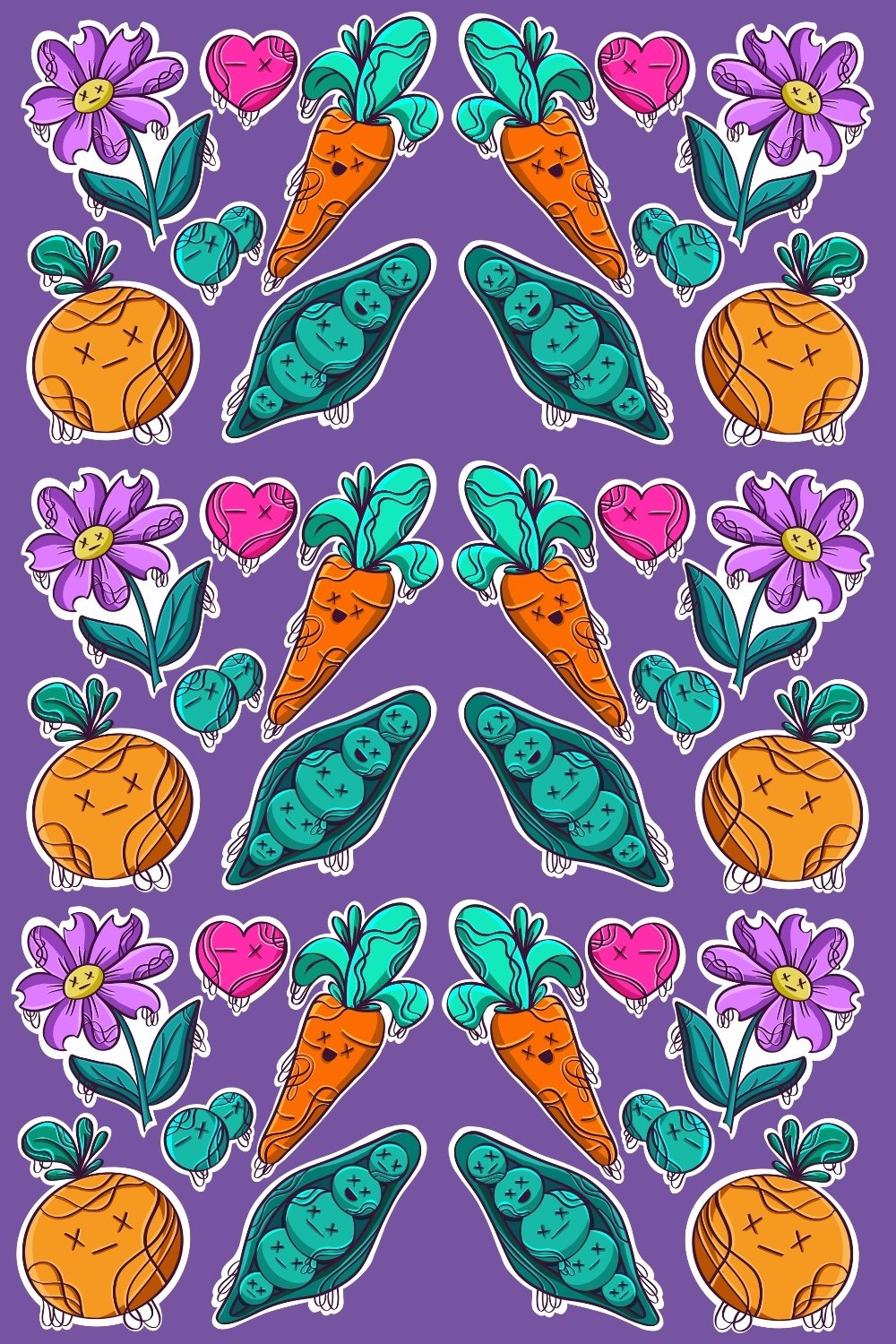 Cute vegetable set,vegetables clip art