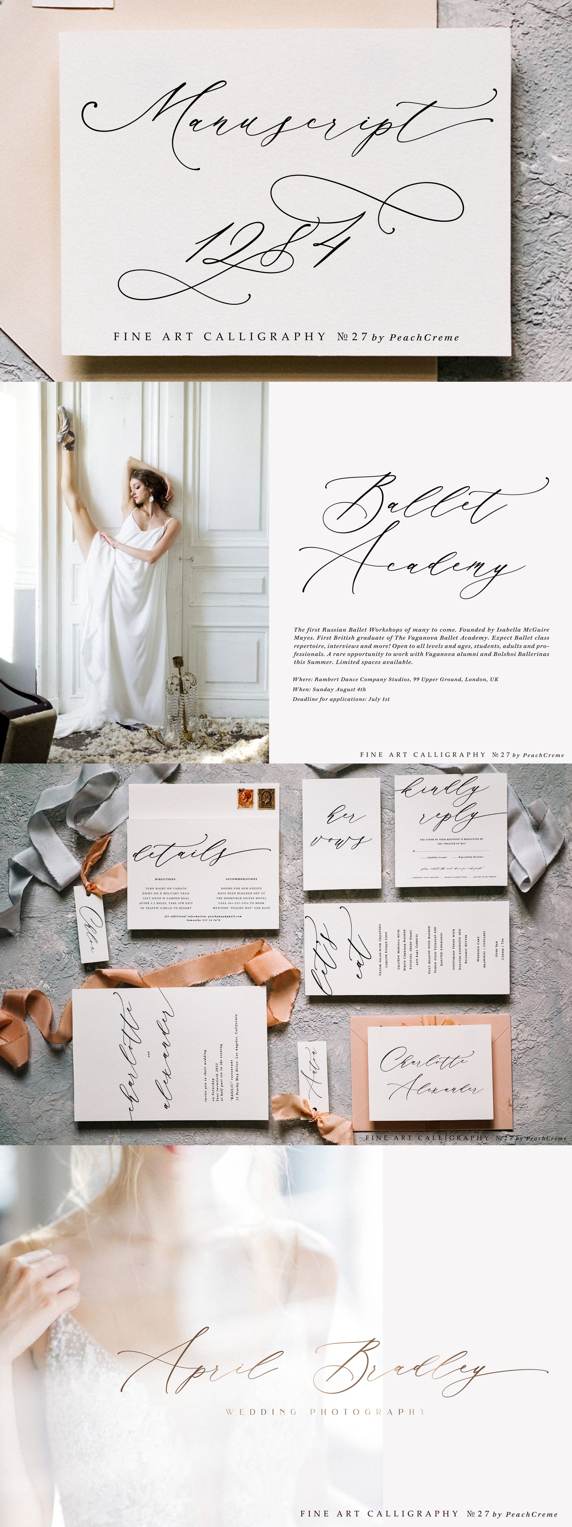 Manuscript 1284 // Calligraphy Font