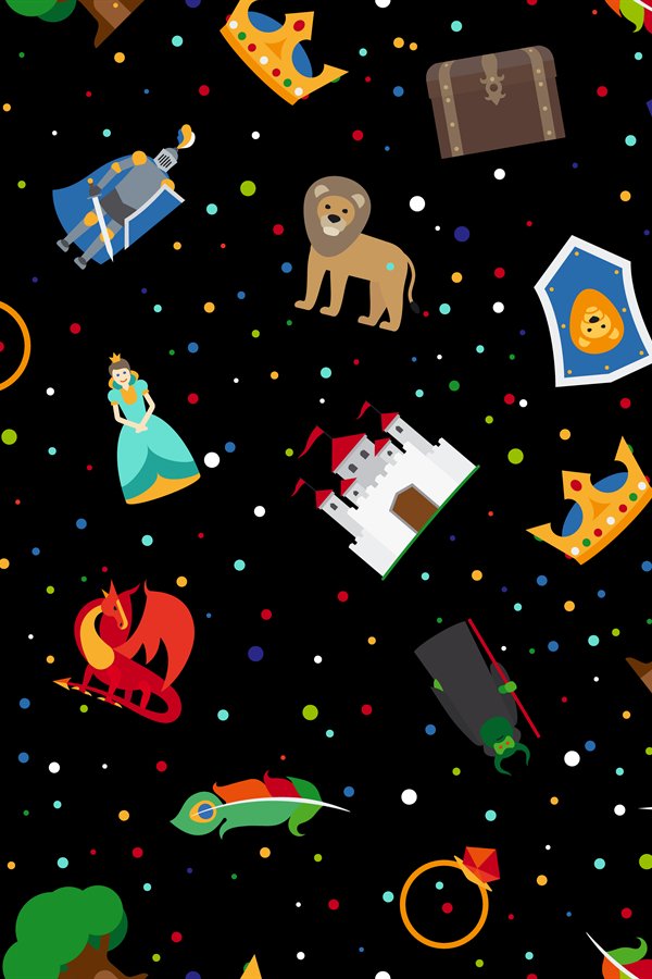 Princess seamless pattern (830430)