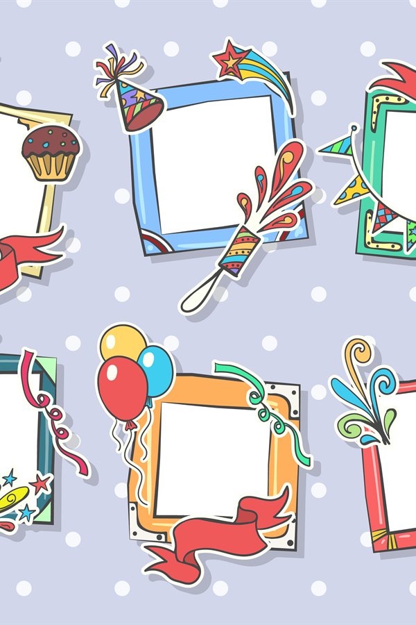 Creative birthday frames