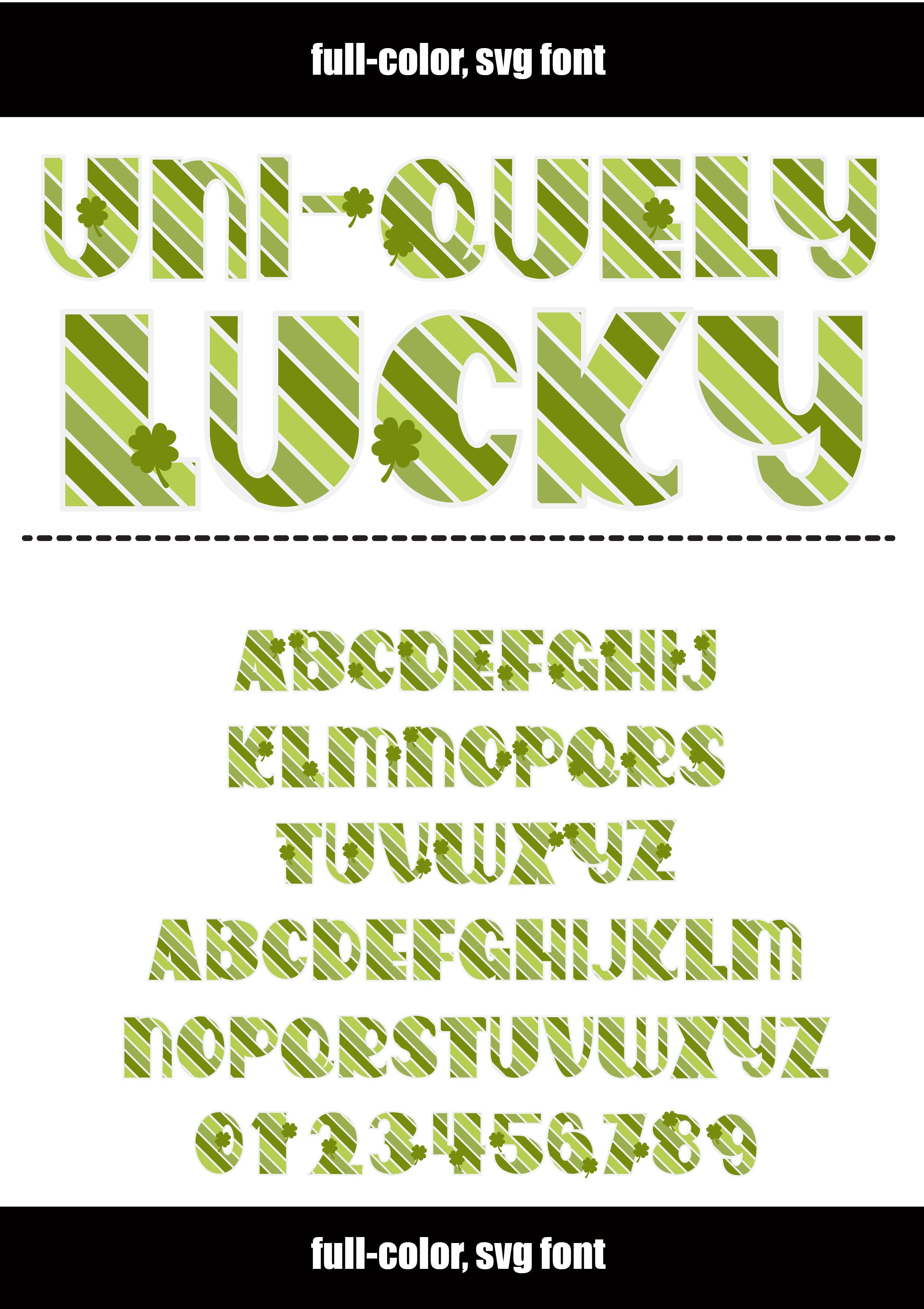 Full Color SVG Green Font