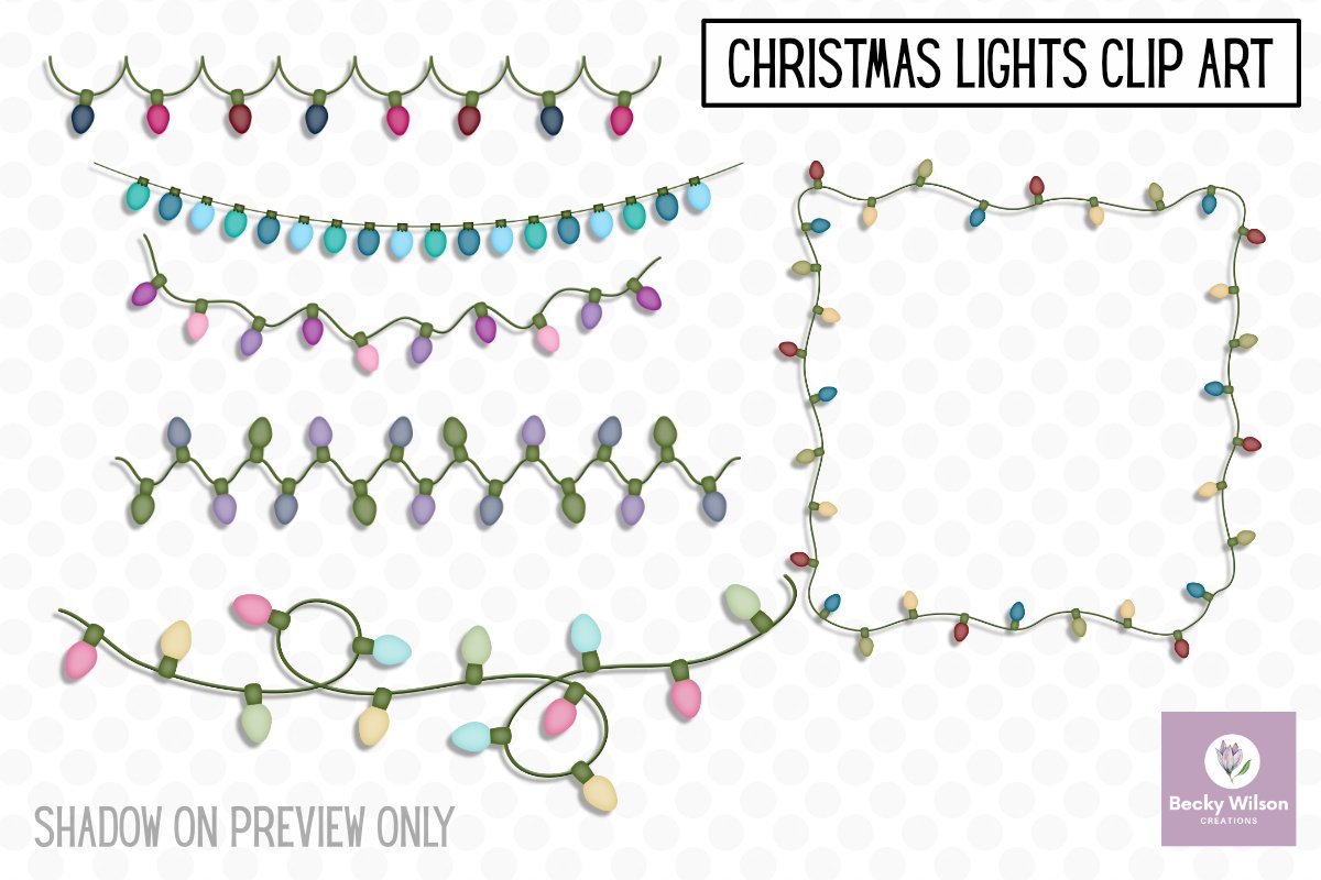 Christmas Lights Clip Art