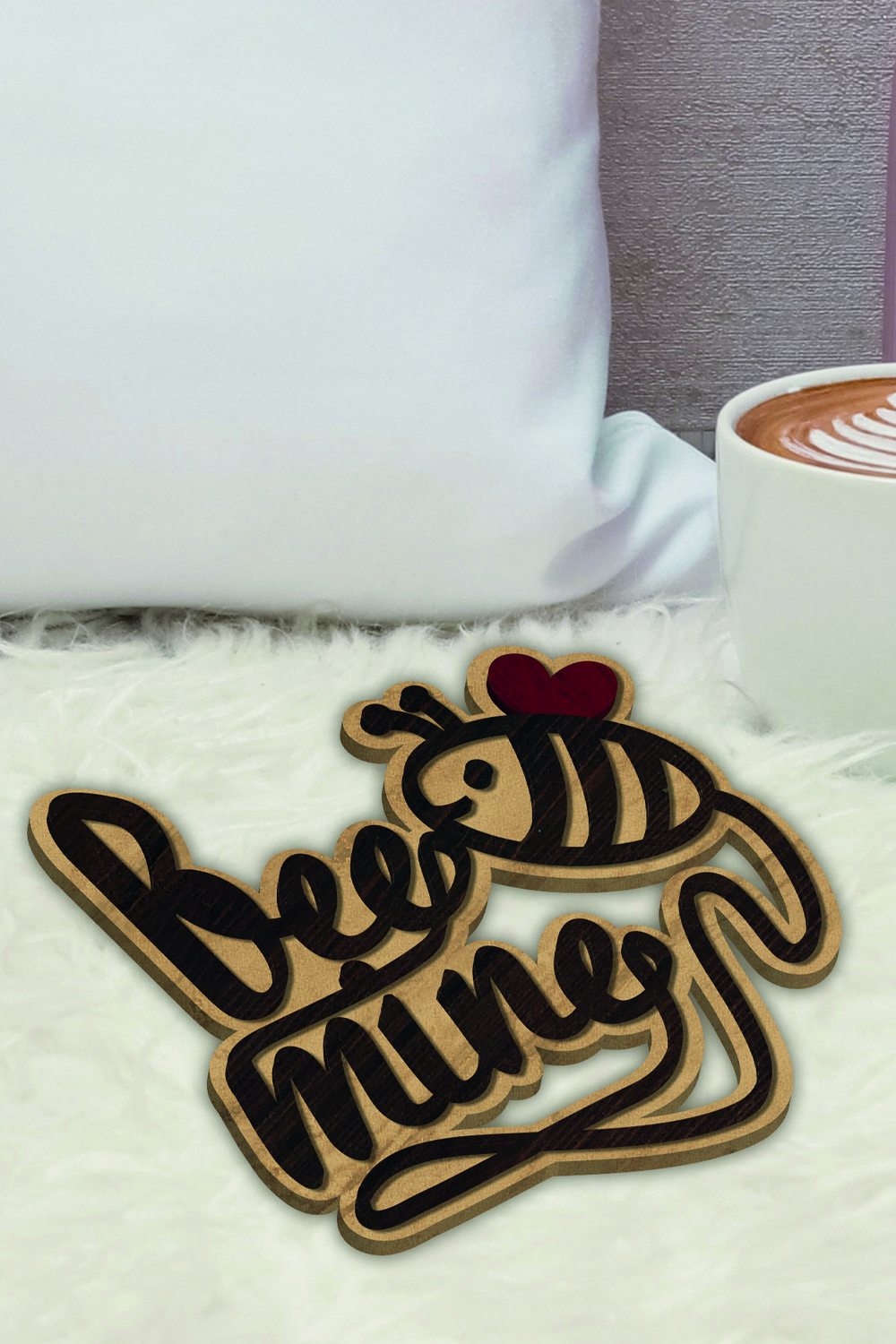 Bee Mine, Valentine's Day Decorative Template