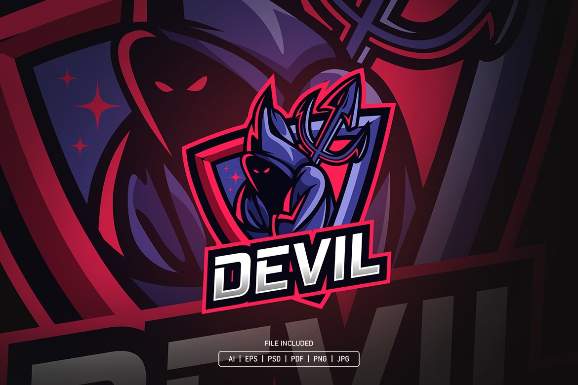 reaper devil mascot logo