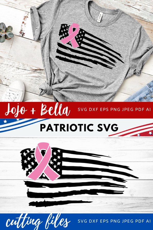 Cancer Svg | American Flag SVG | Awareness (1381696)