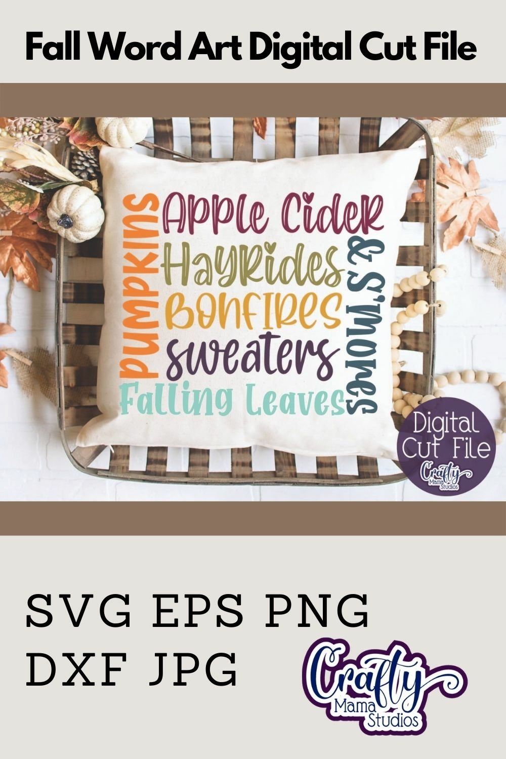 Fall Word Art | Autumn Svg Design