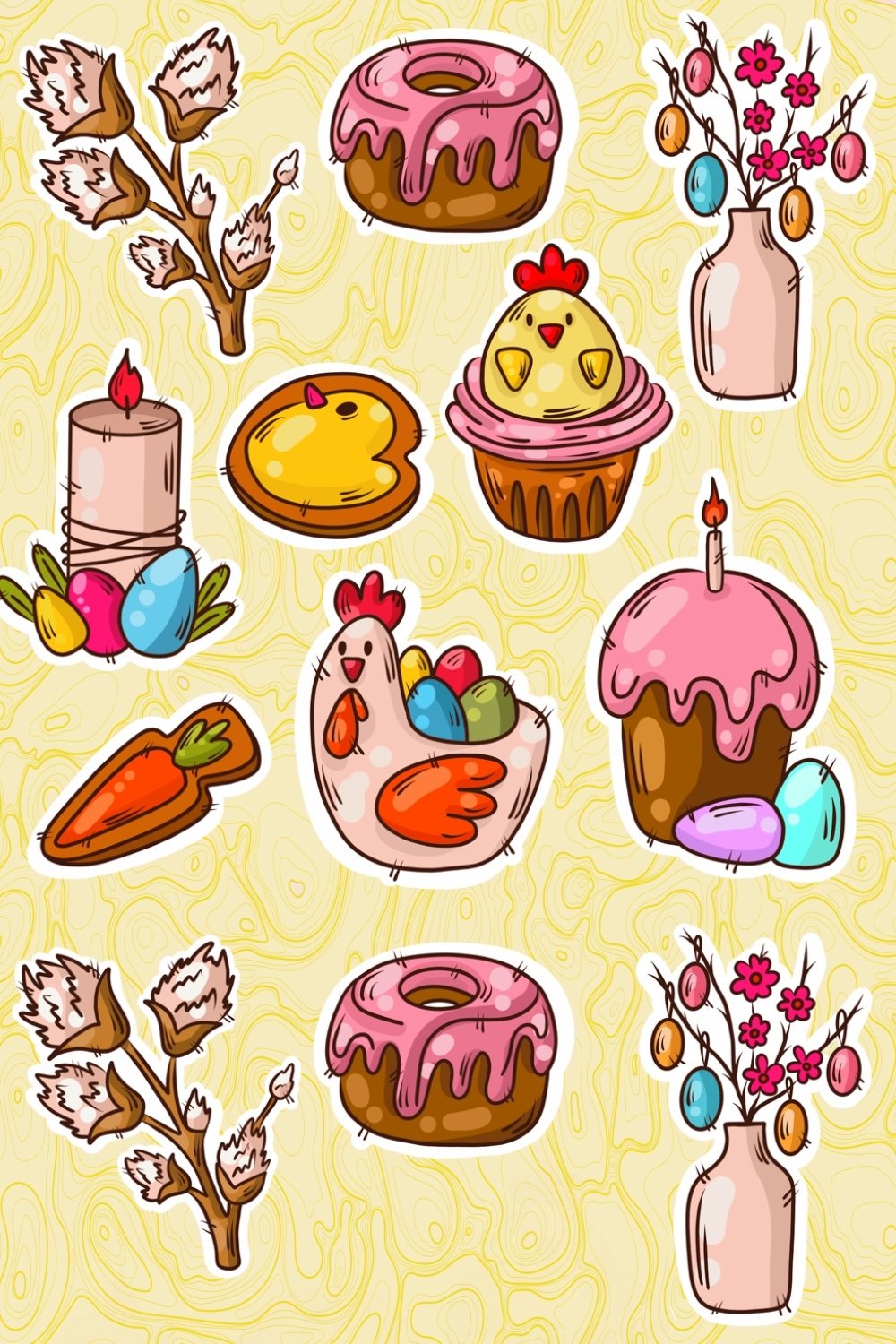 Pastel Easter Cliparts,Spring clipart,Easter clipart,Happy