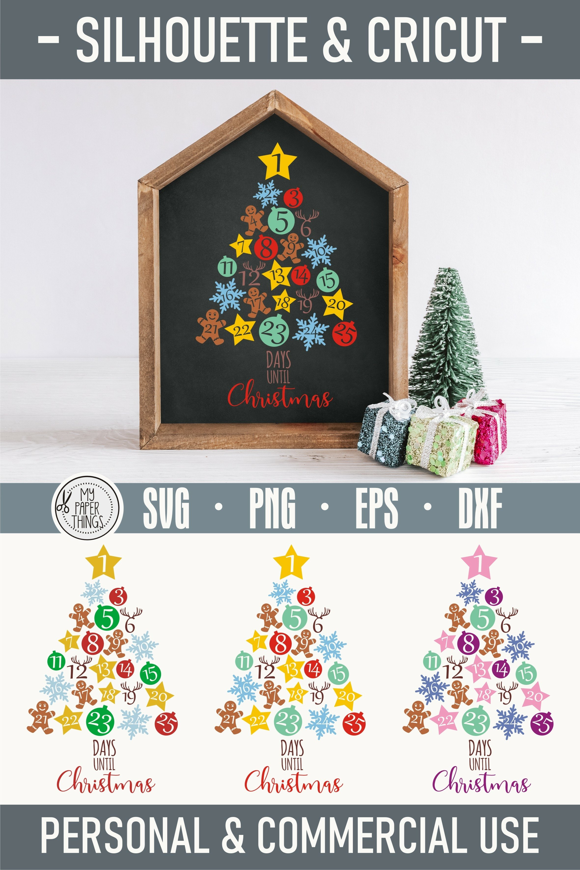 Christmas Countdown Svg Cut File