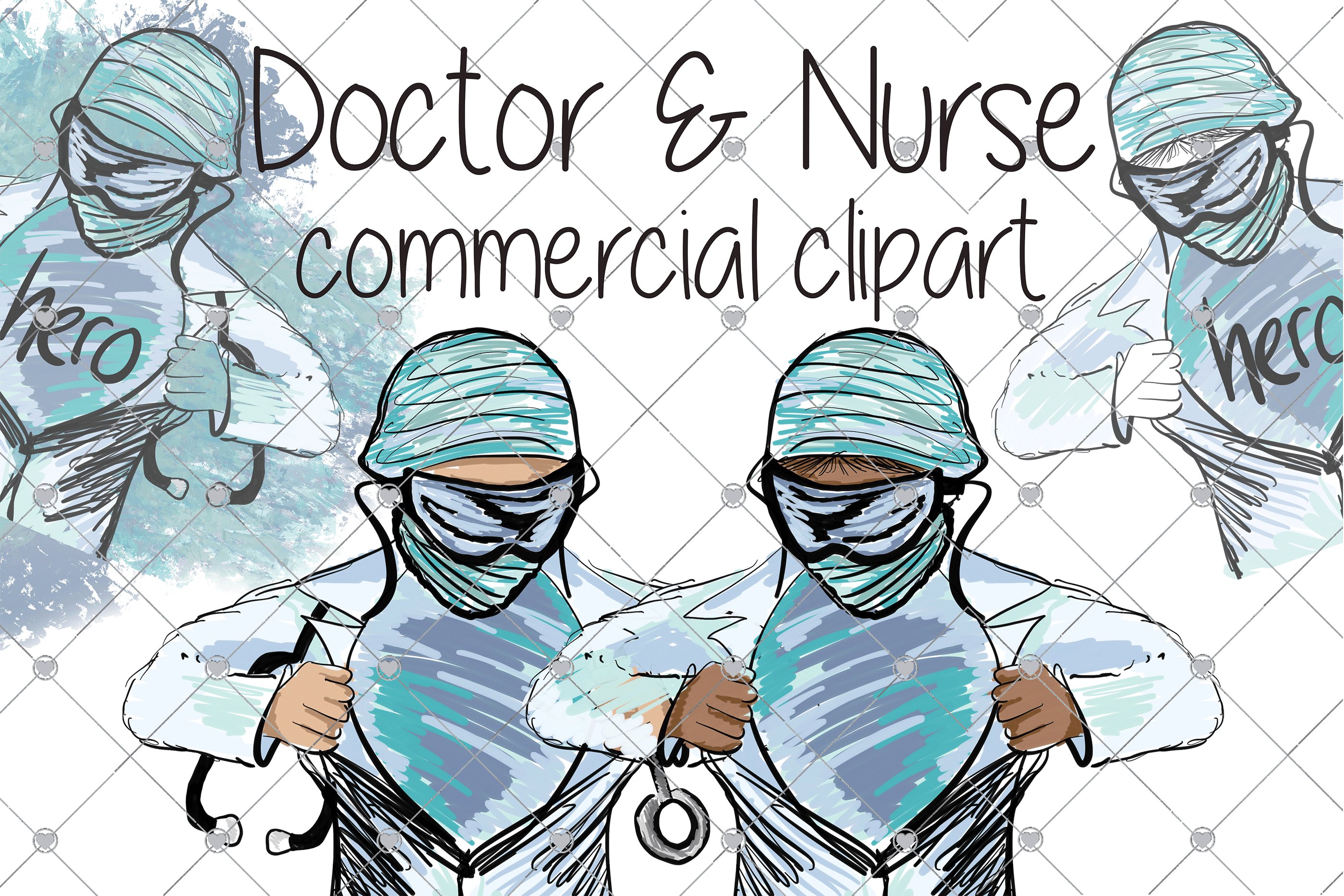 Medical clipart - Nurse clipart - Doctor clipart - Hospital