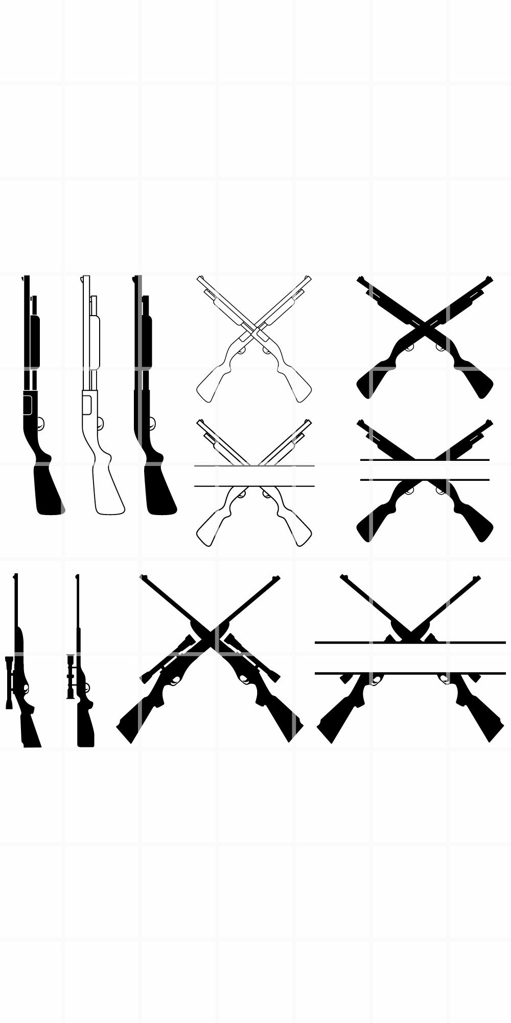 Hunting Rifle SVG. Shotgun svg. Shotgun png. Rifle clipart.