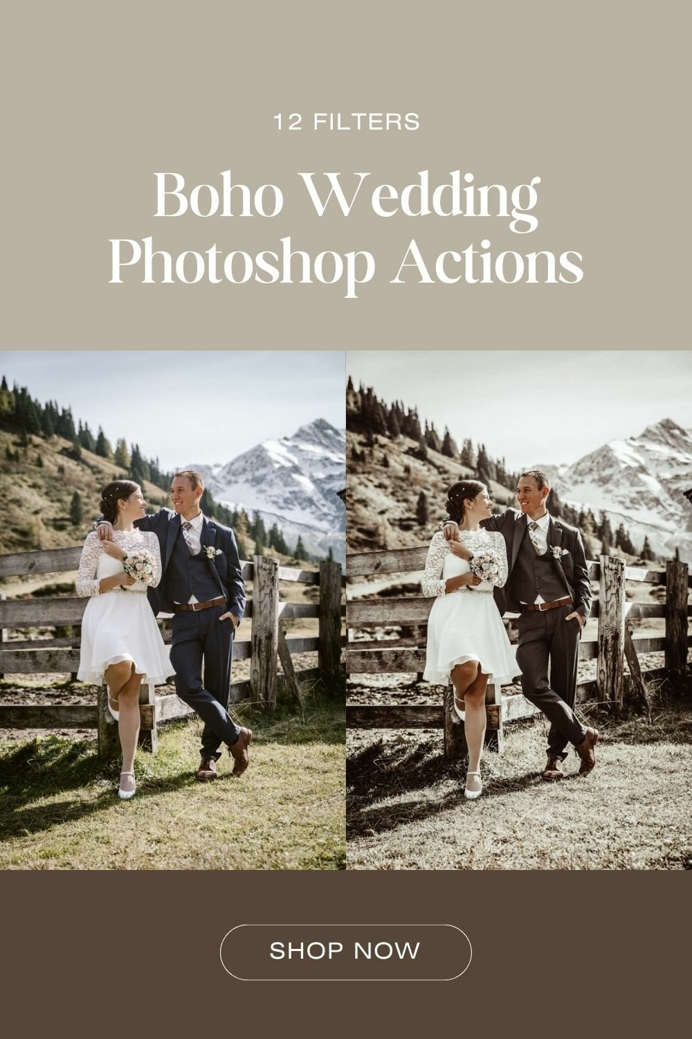 12 Boho Wedding Photoshop Actions