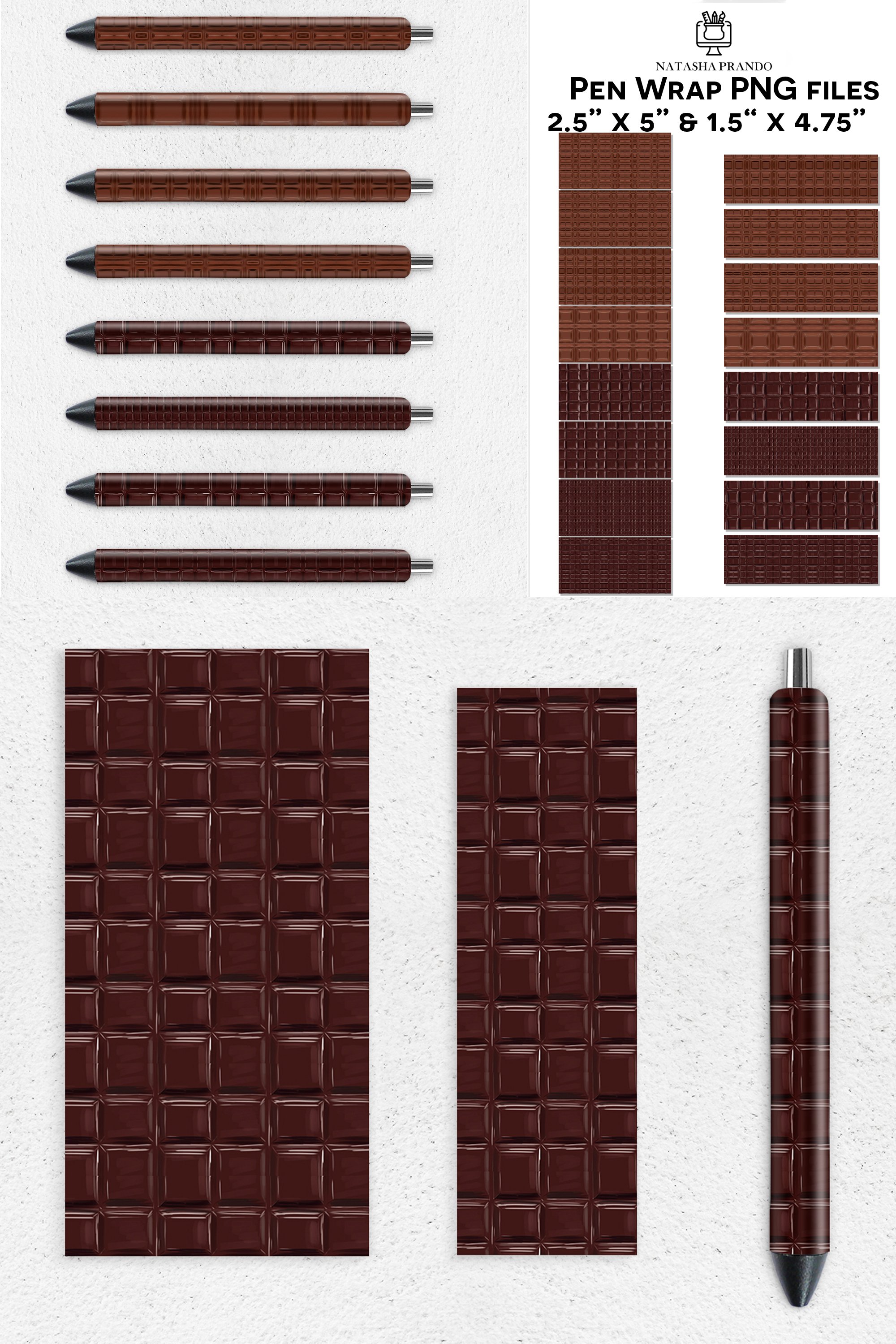 Chocolate Pen Wrap Designs