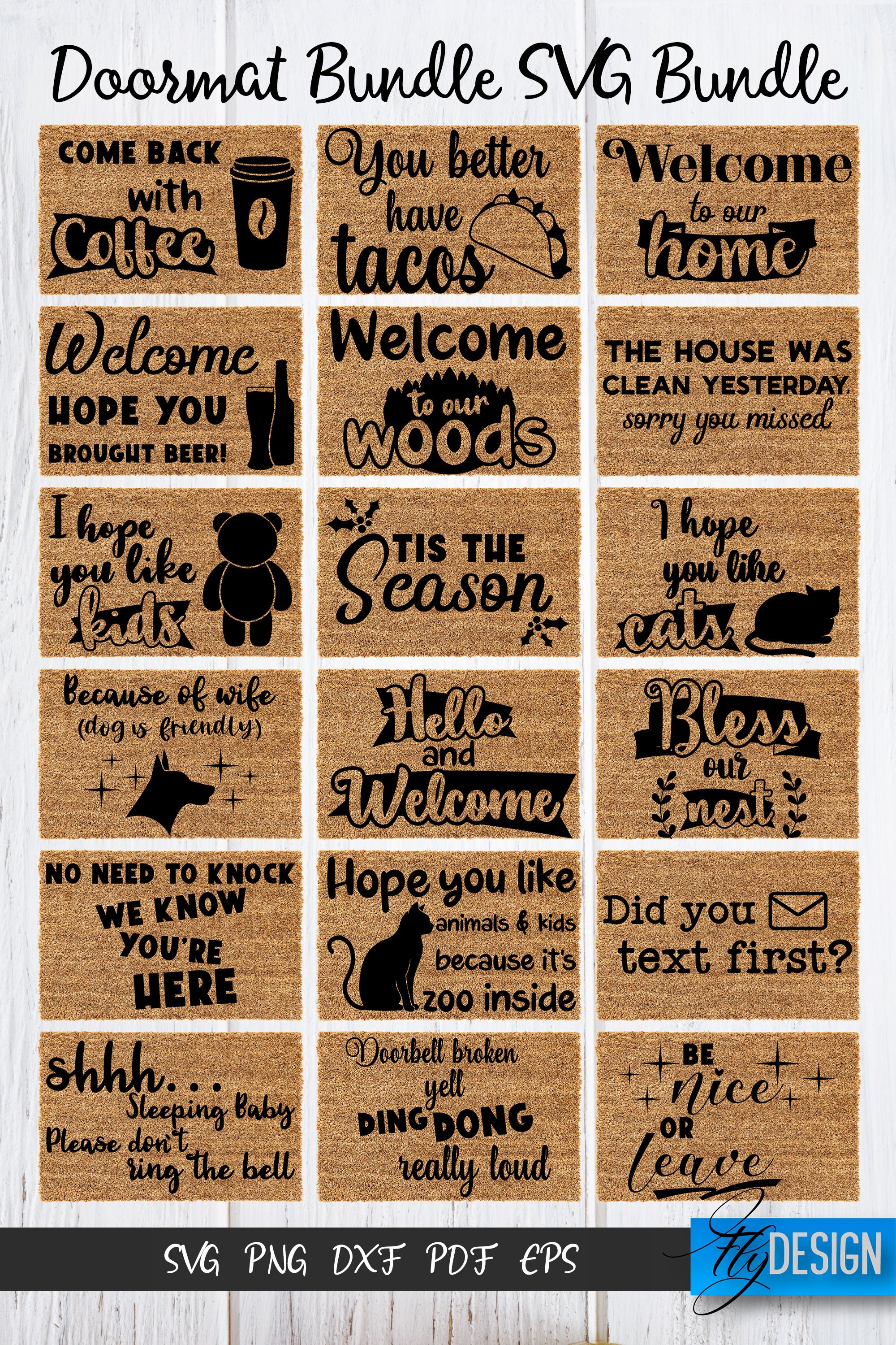 Doormat Bundle SVG. Welcome SVG. DIY Doormat. (1595346)