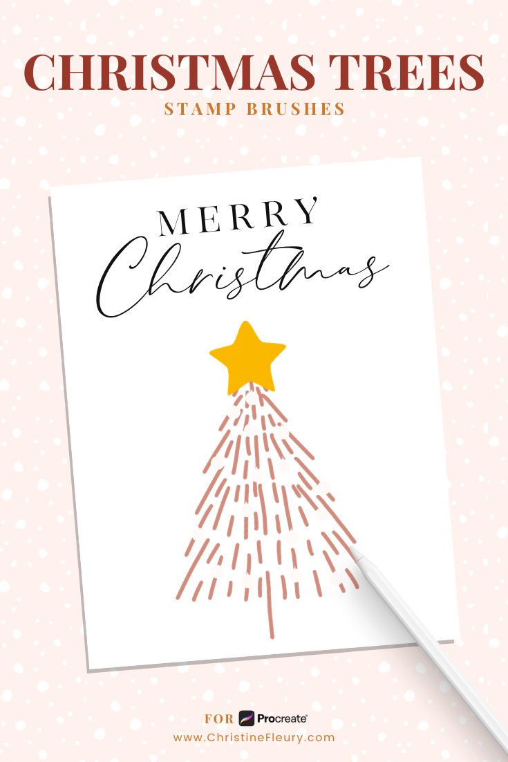 Christmas Tree Stamp Brushes for Procreate (990749) | Procreate ...
