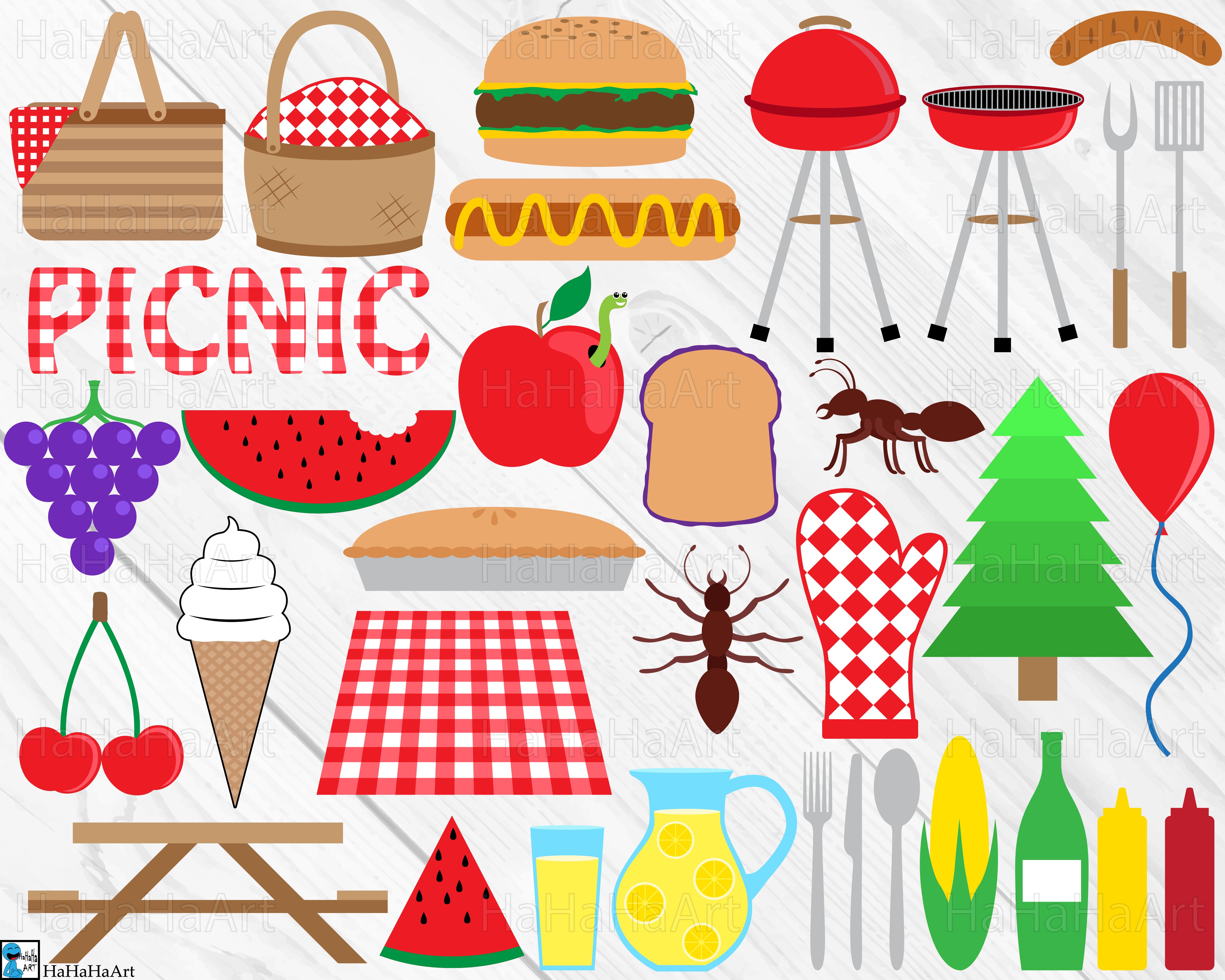 Picnic Designs - Clip art / Cutting Files 1462c