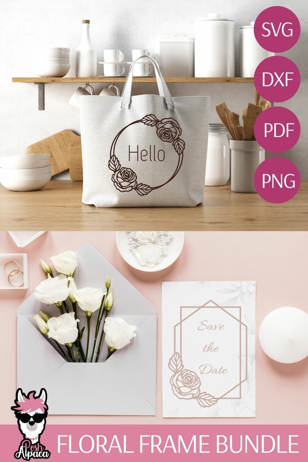 Floral Frame SVG bundle