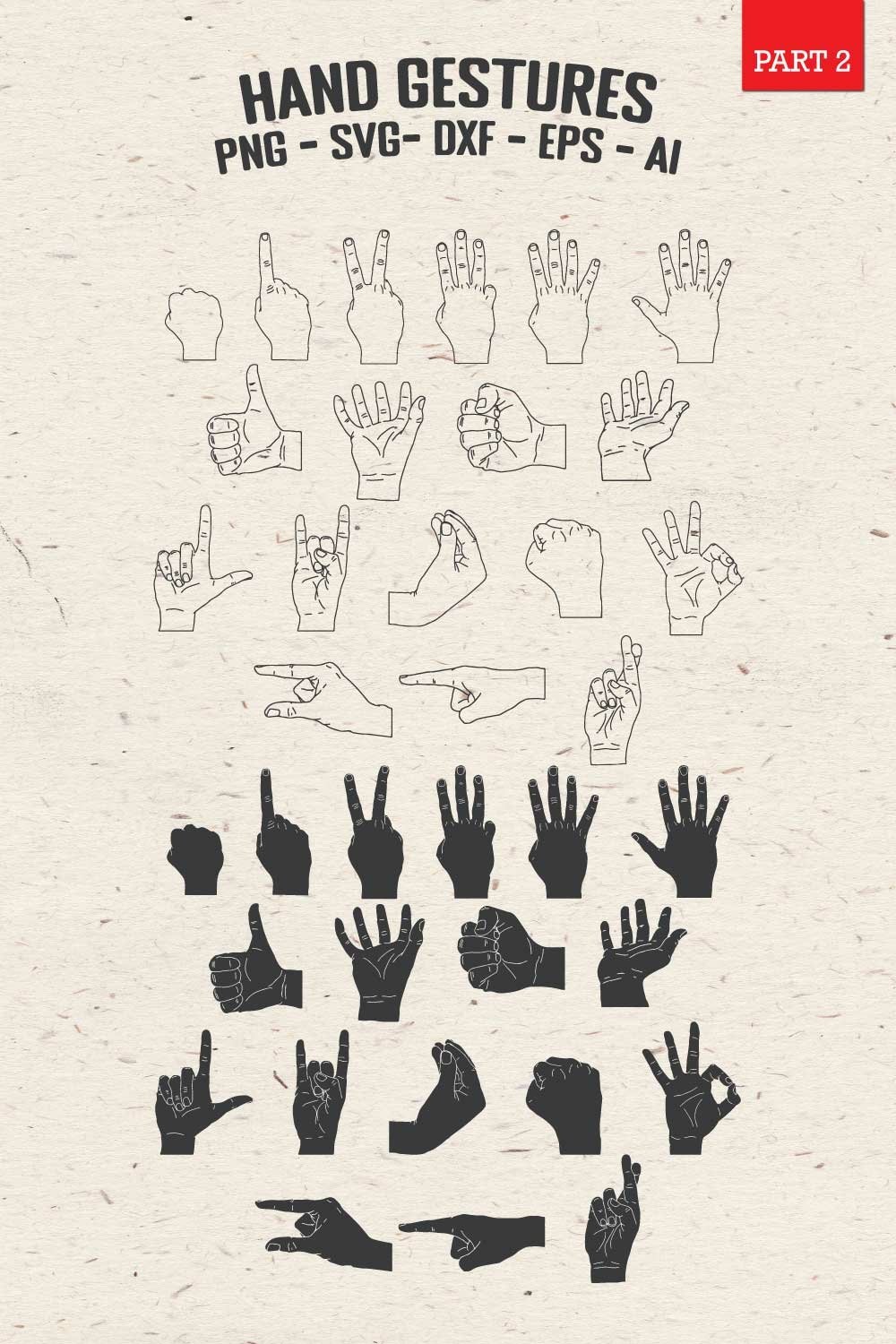 Hand Gestures SVG, Hand Sign SVG - Vector & PNG Clipart