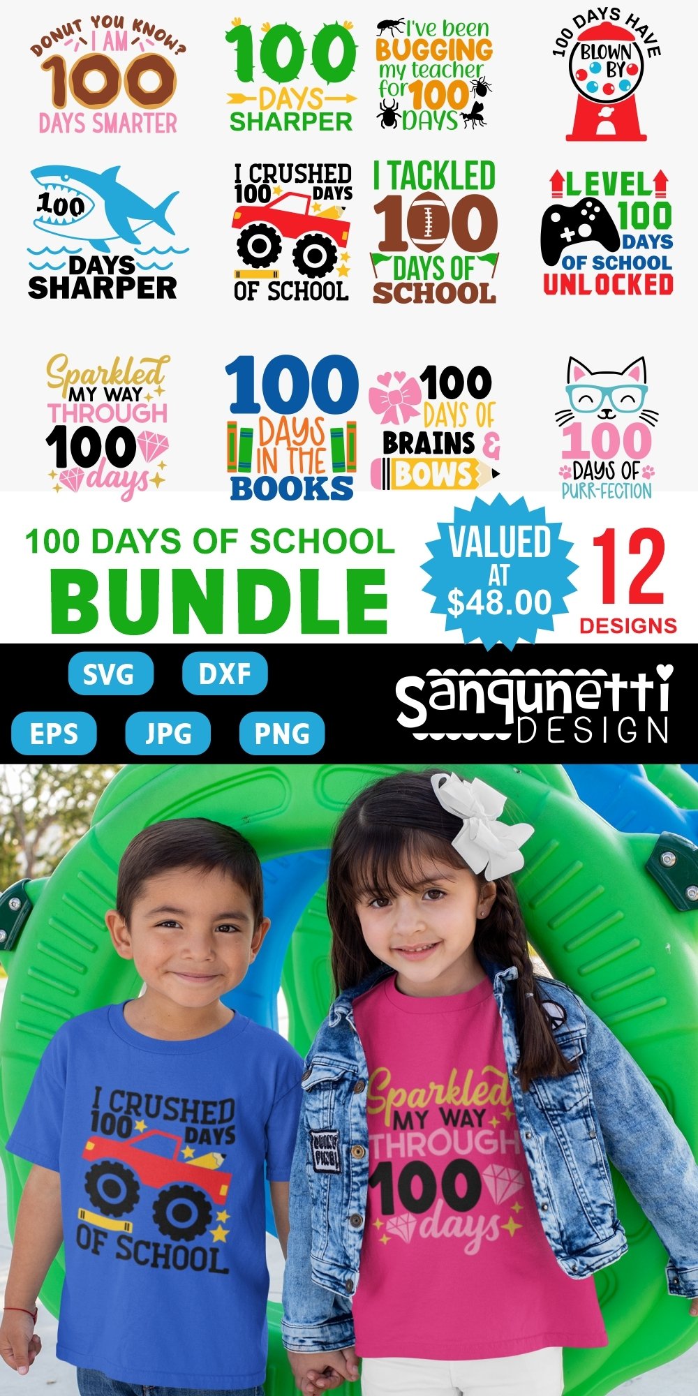 100 days of school bundle | 100 days of school SVG