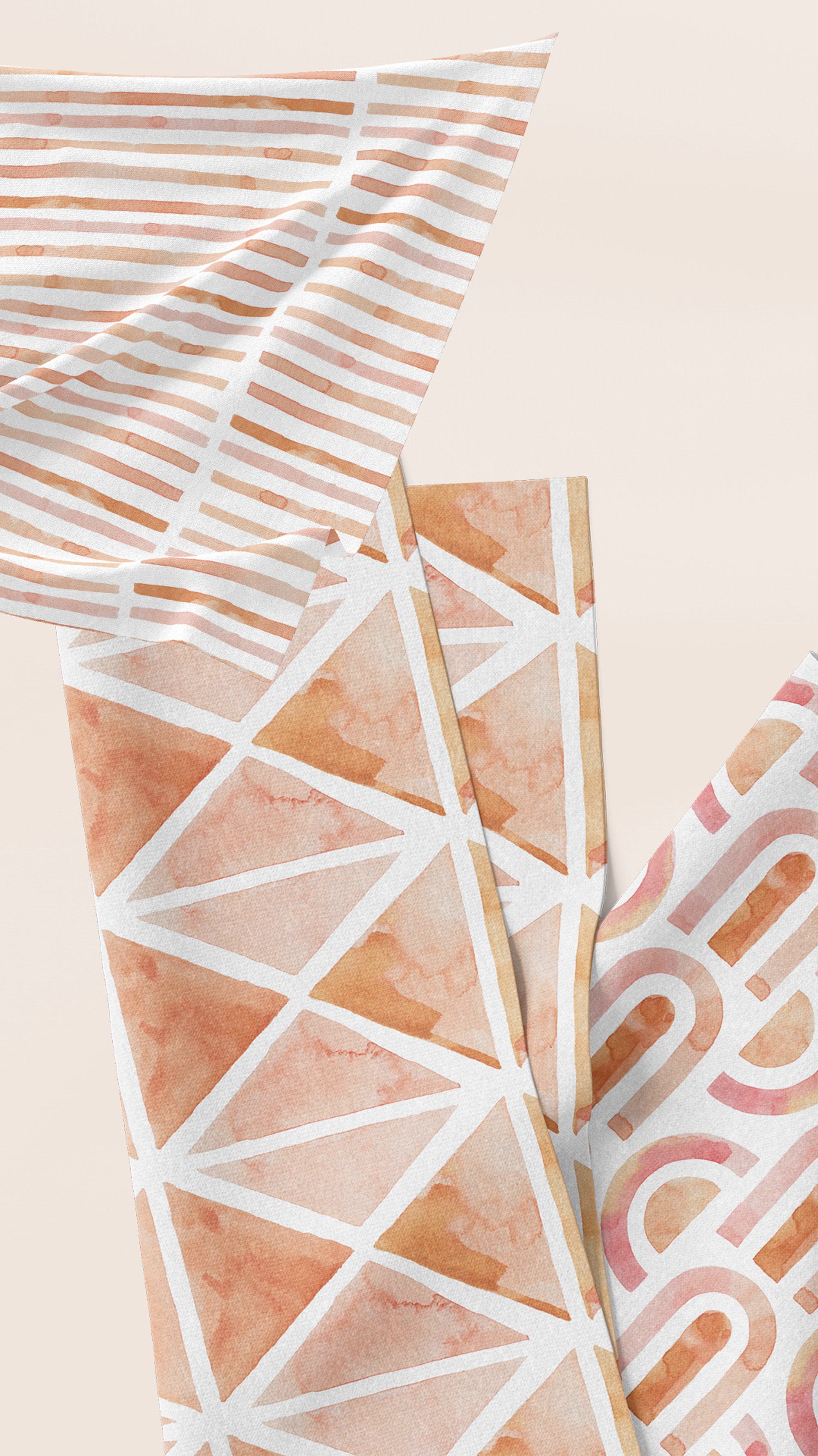 Watercolor Sunset Digital Papers, Planner Printables