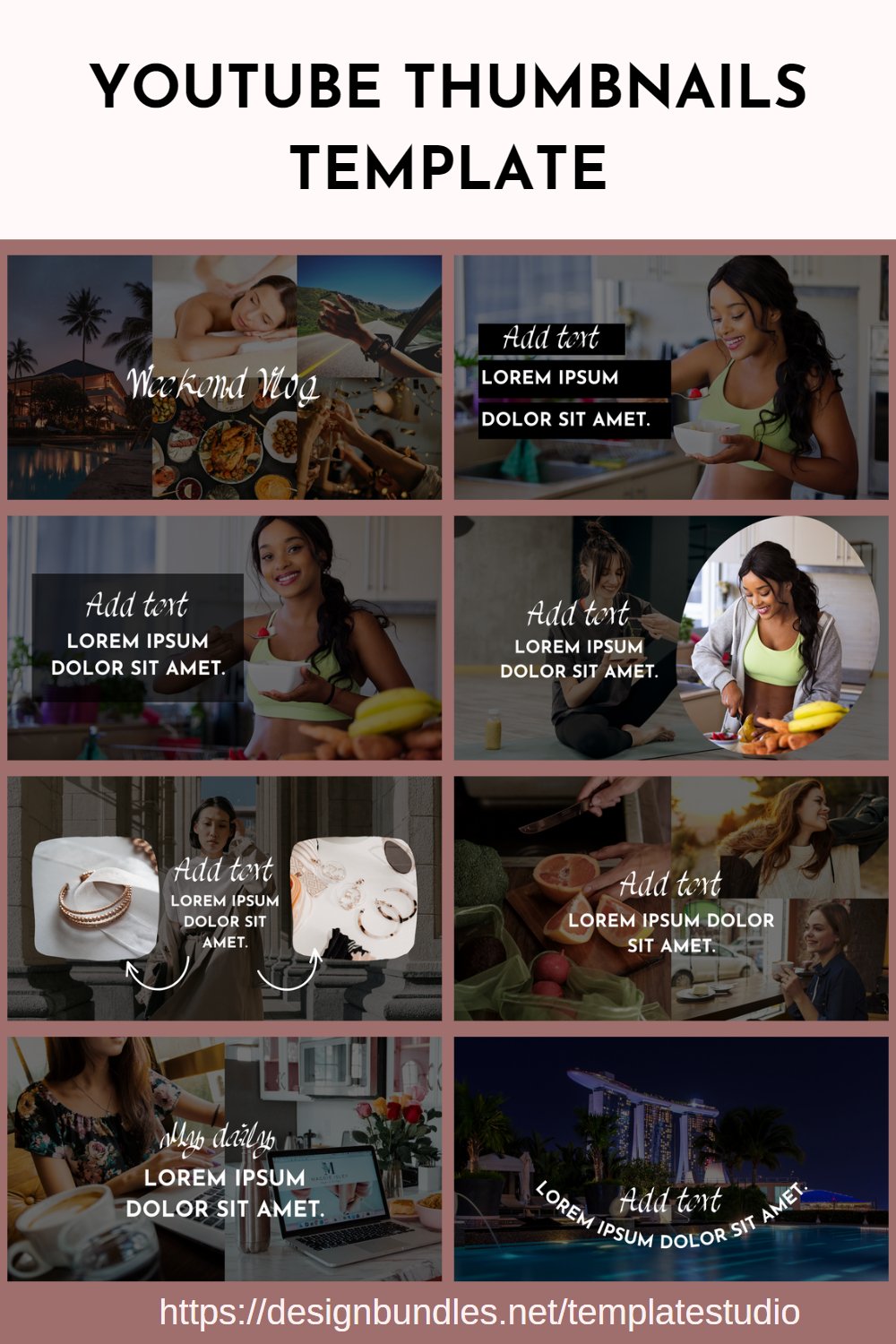 10 YouTube Thumbnails Templates | Canva Templates