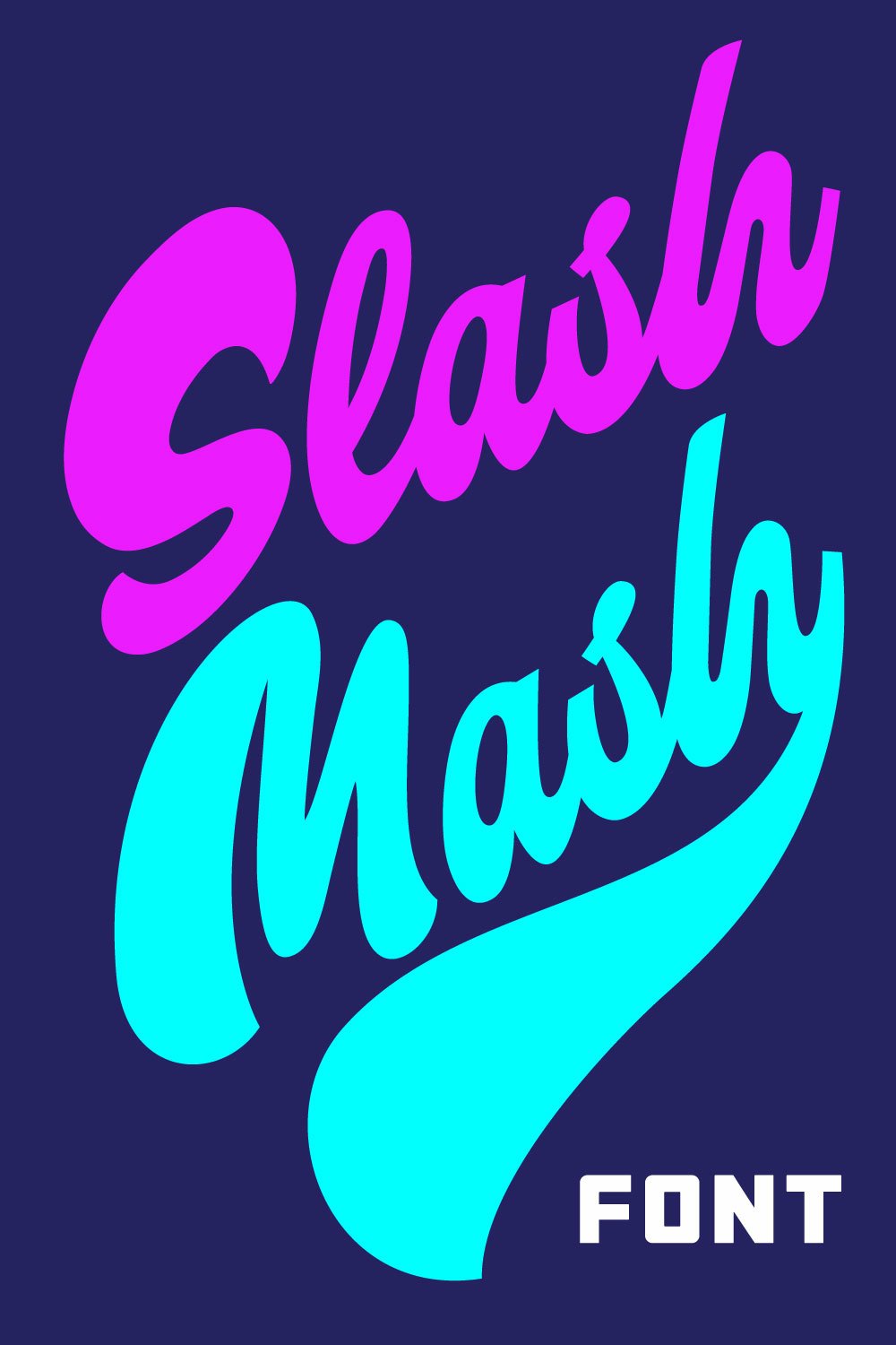 Slash Mash font