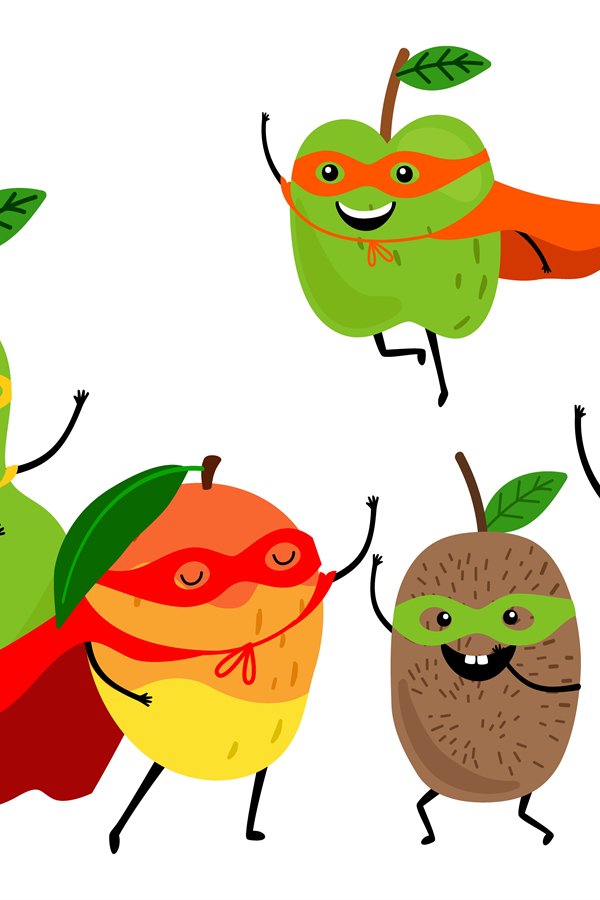 Superhero fruits team