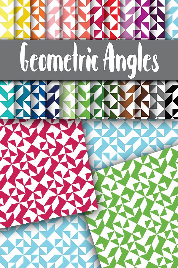 Geometric Angles Digital Papers