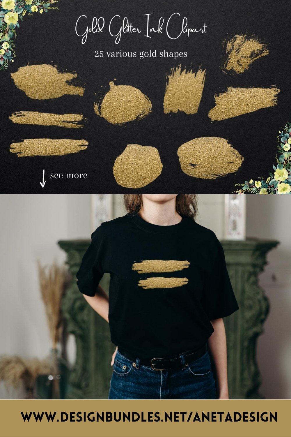 Gold Ink Design Elements (2492632)