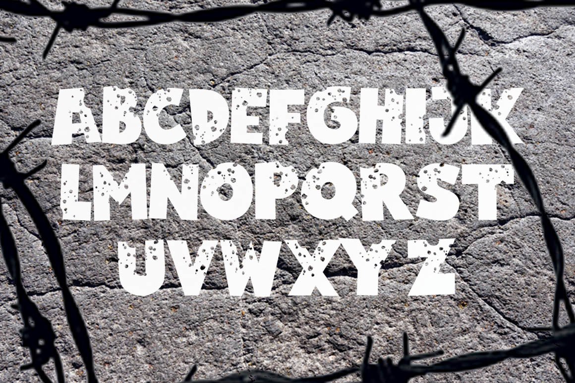 Misery - Eroded Fonts