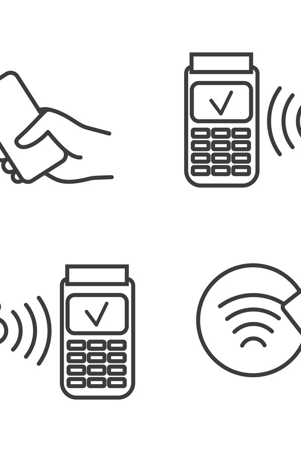 Contactless payment icons (1248347)