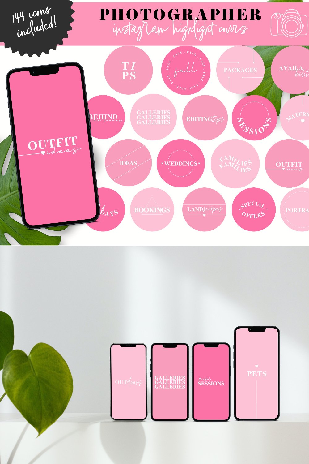 brown photographer instagram highlight covers