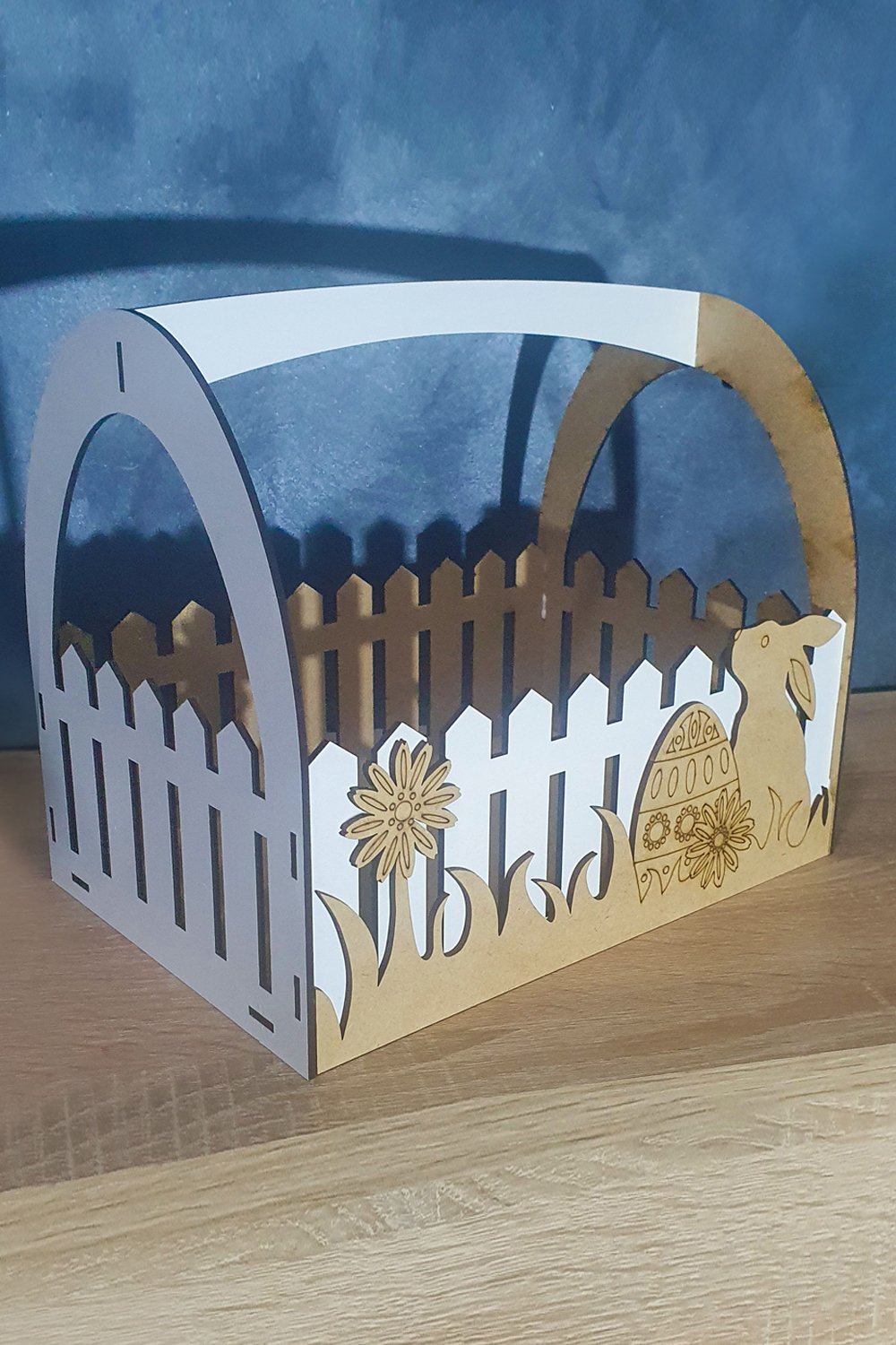 Easter basket, dxf laser cut file. Easter gift box (2509992)