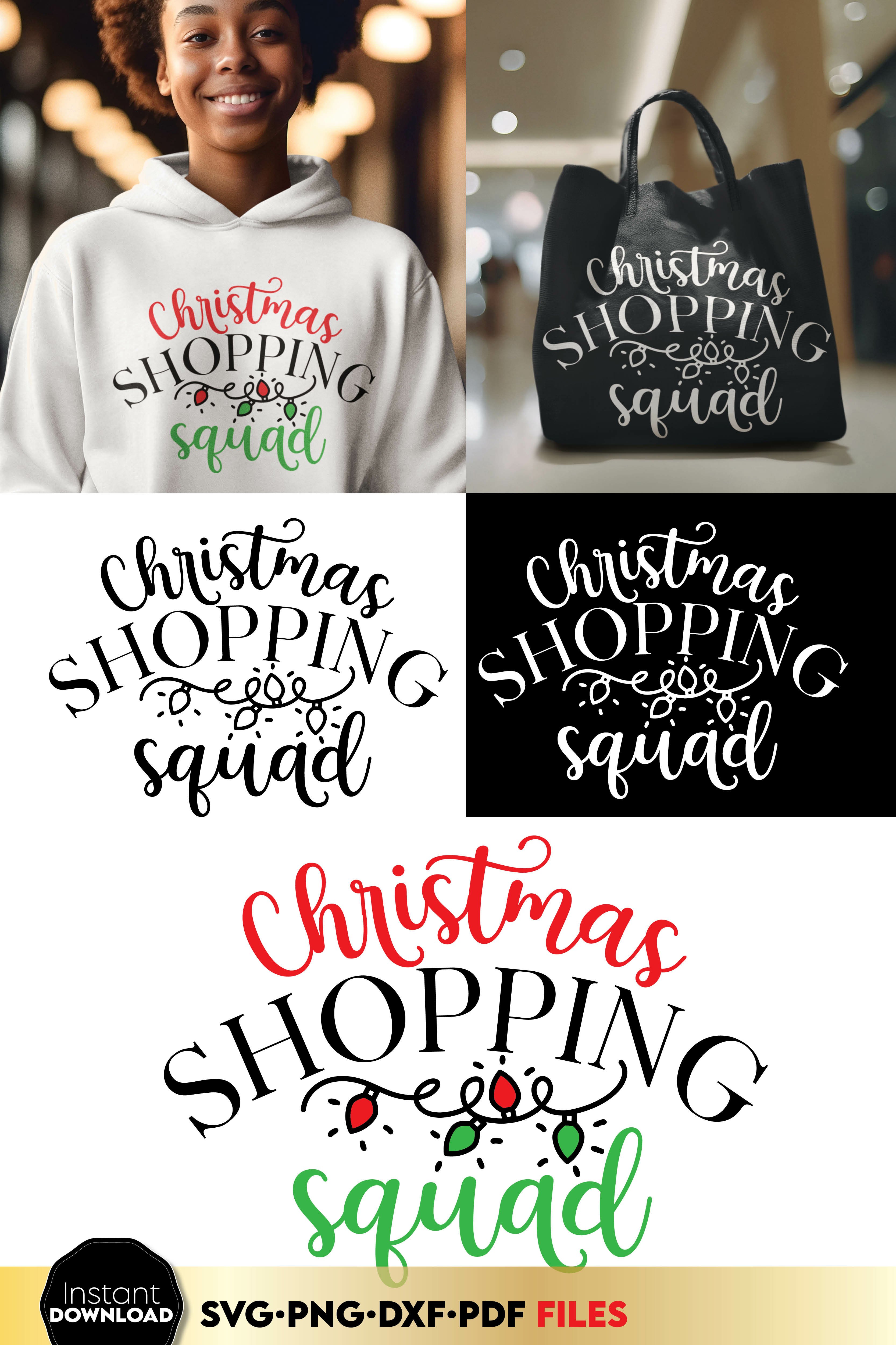 Christmas shopping squad - Christmas shopping crew - svg png