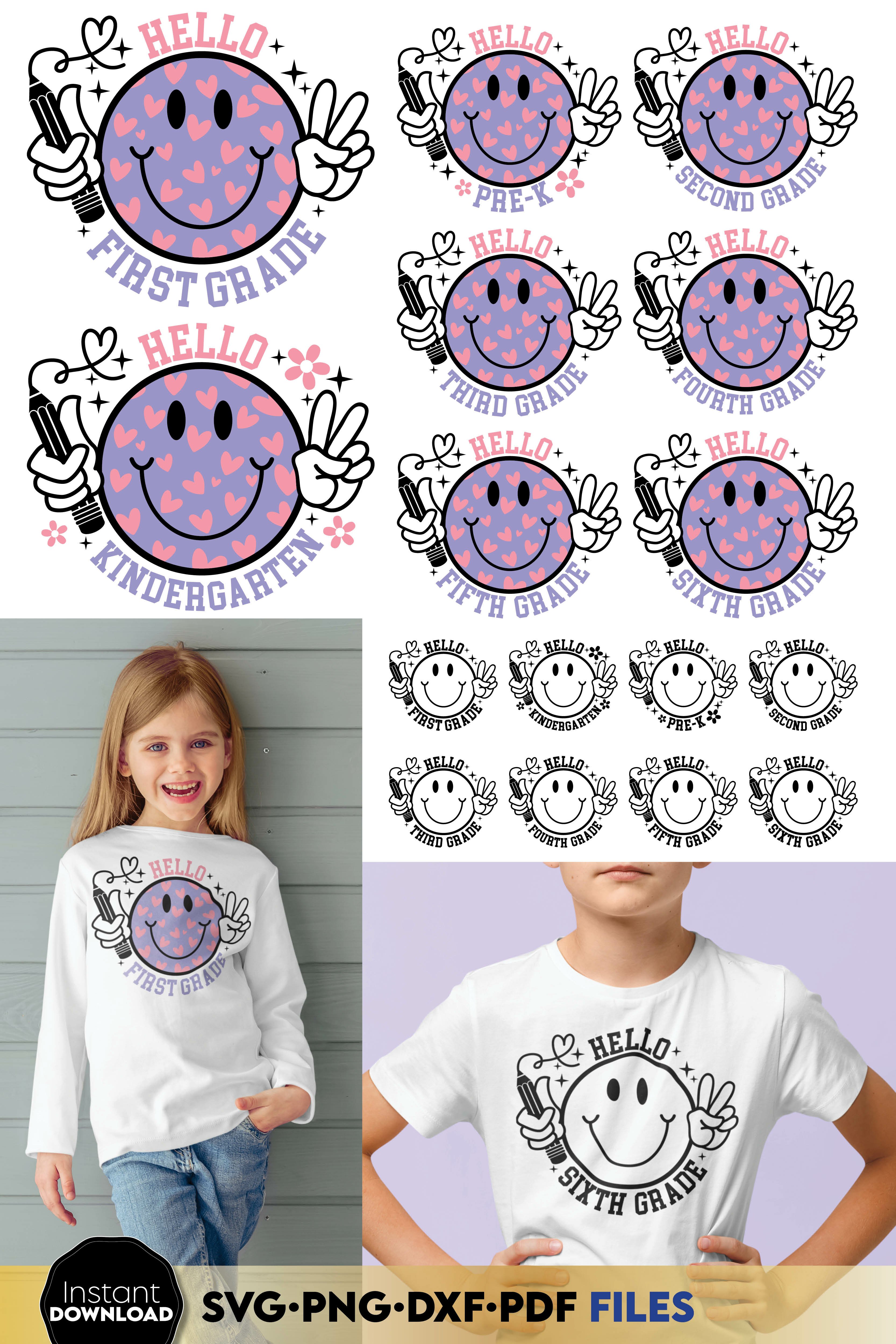 Hello School SVG Bundle | Back To School PNG Sublimation