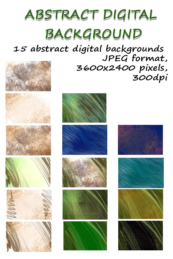 15 abstract digital backgrounds
