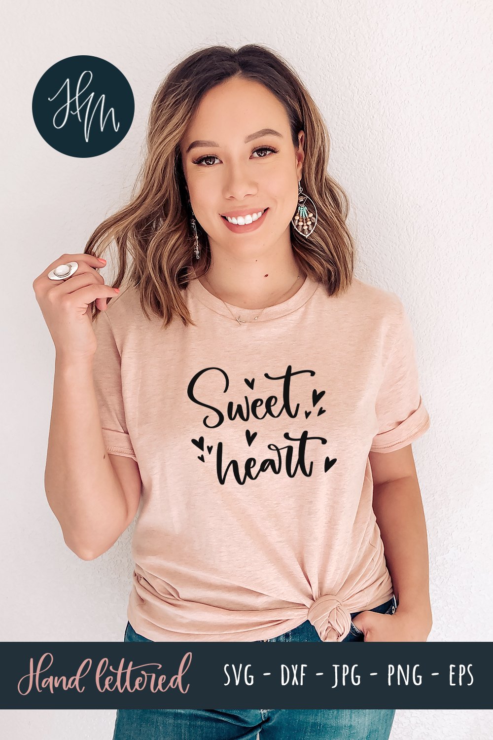 Sweet heart SVG Valentines day cut file