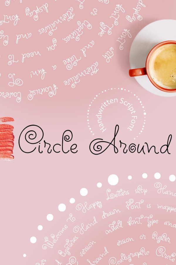 Circle Around handwritten Kids Font