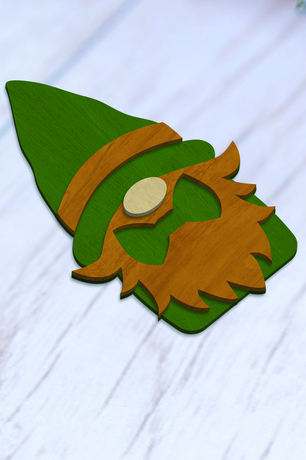 St. Patricks Day Gnome, Layered Template