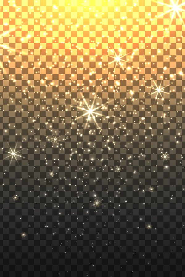 Stardust backdrop with transparent background