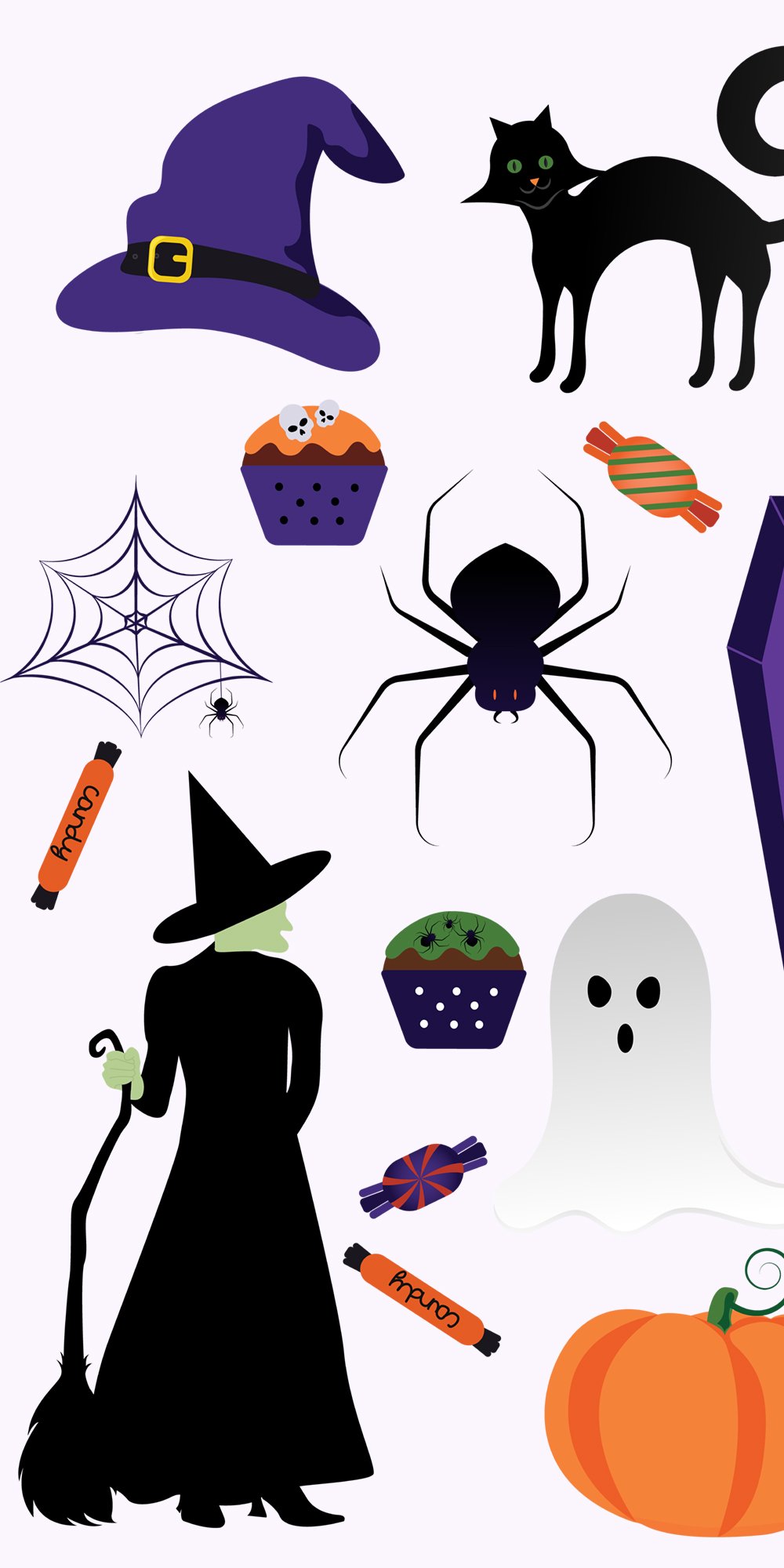 Halloween Svg Bundle, Halloween Cut Files Png, Clip Art