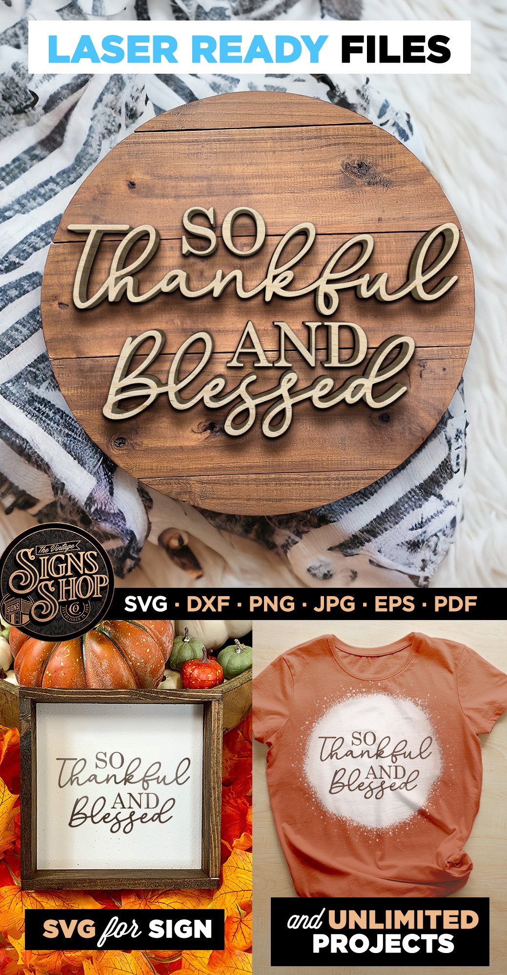 Thanksgiving SVG Round Signs