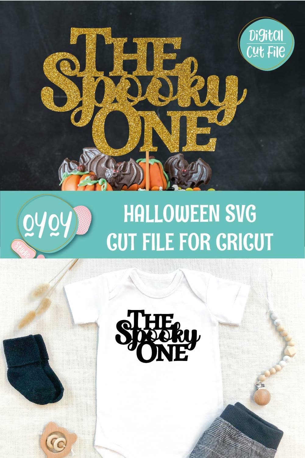 The Spooky One SVG | Halloween Birthday Cake Topper SVG