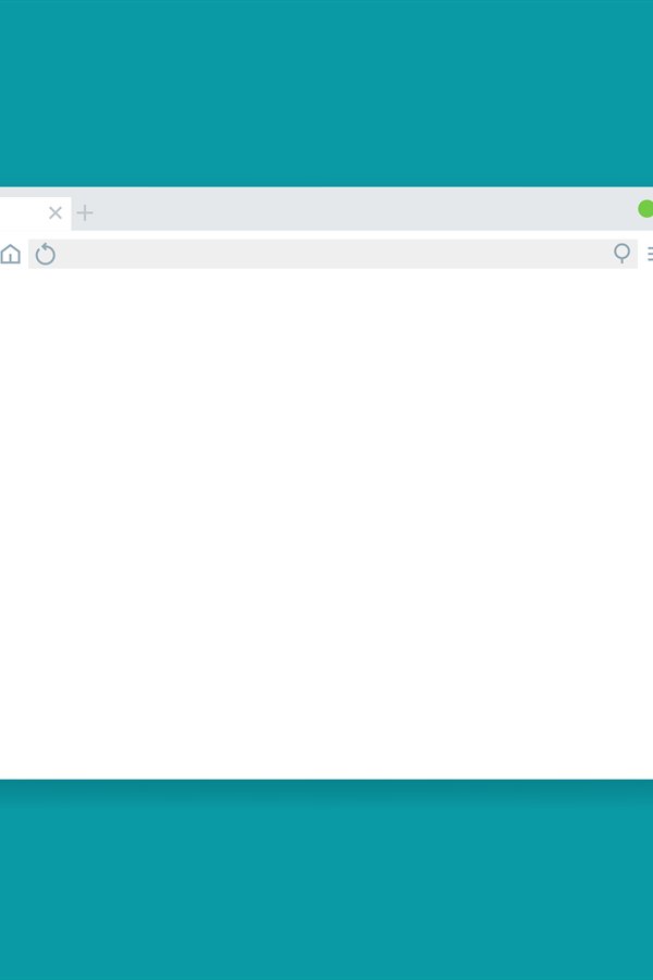 Browser window, blank web page vector template