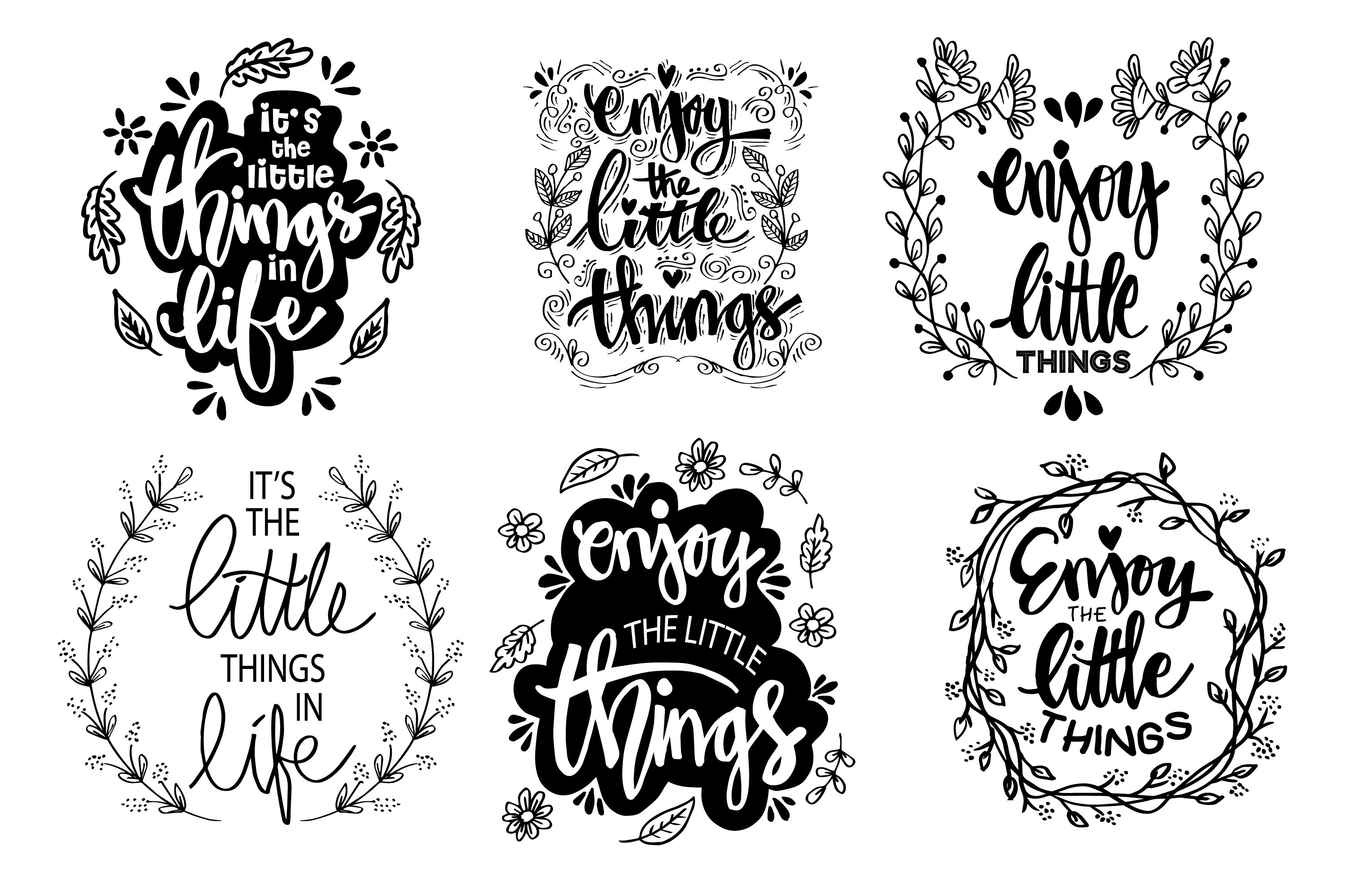 Set of quote little things