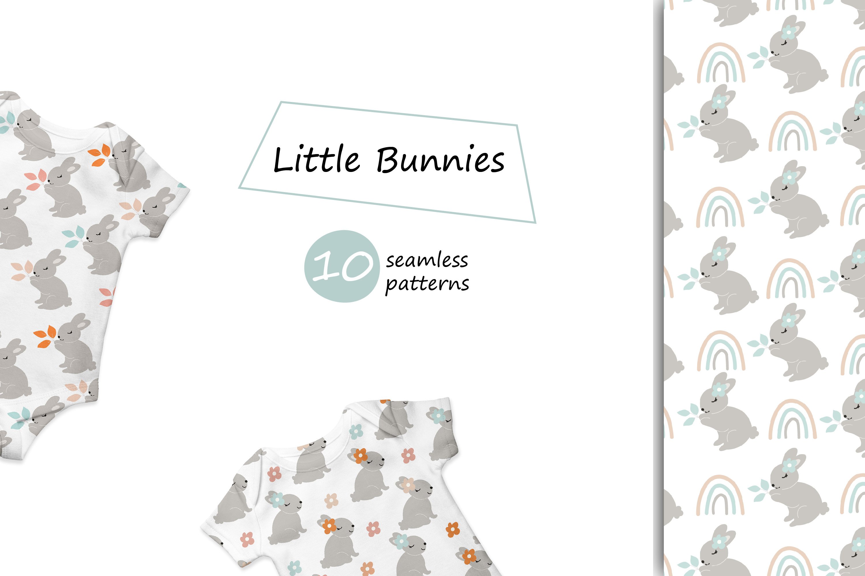 Little Bunnies Digital Paper