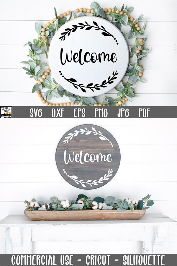 Welcome SVG File | Round Sign SVG (1251659)