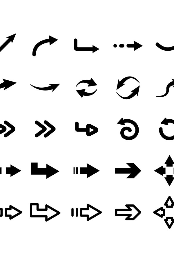 Web arrows. User pointer arrow sign, web interface (967771)